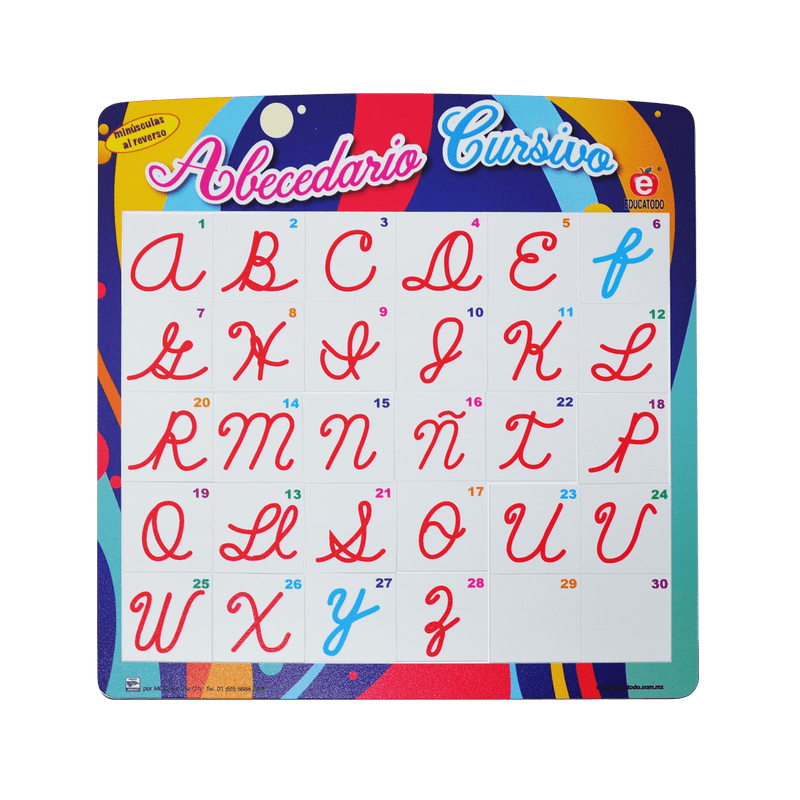 Tablero Abecedario Cursivo