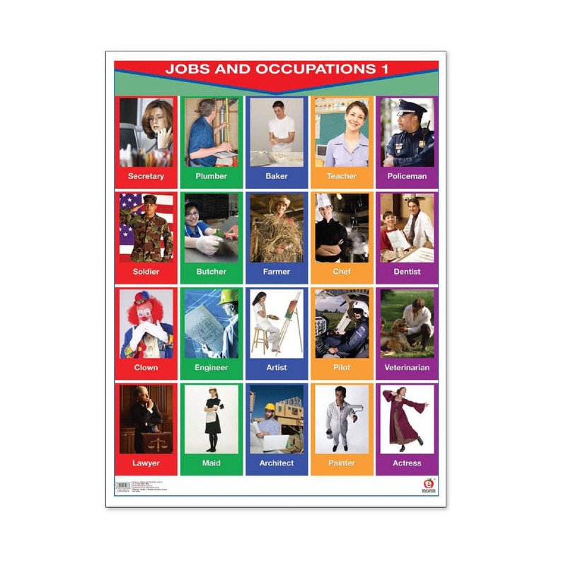 Póster Jobs And Occupations 1/2